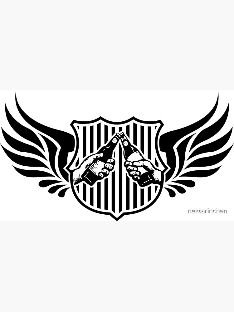 "drinking team logo" Canvas Print by nektarinchen | Redbubble