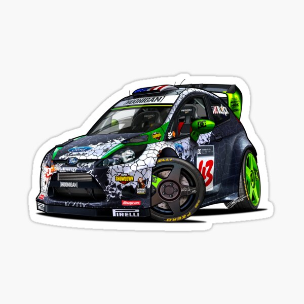 "Ford Fiesta ken block " Sticker for Sale by RCJM-Design | Redbubble