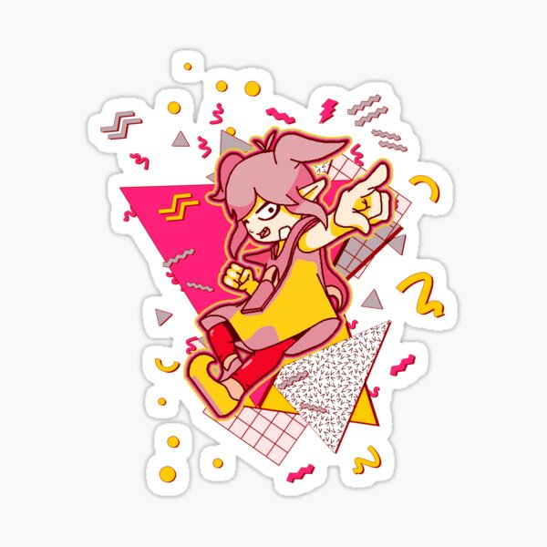 "Beebz - Demon Turf *90s graphic design*" Sticker for Sale by Carryneon ...