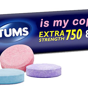 "tums is my copilot" Sticker for Sale by angersandwich | Redbubble