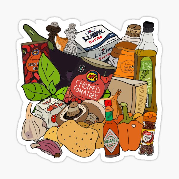 Ingredients Stickers | Redbubble