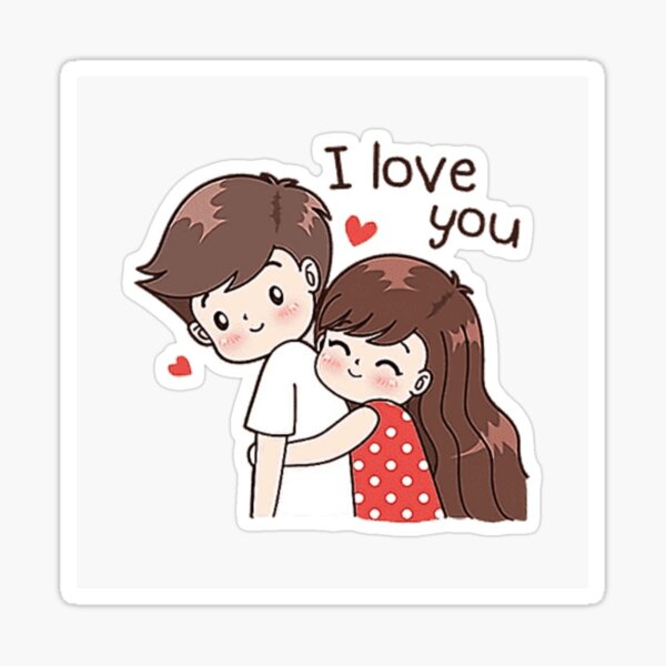 "love couple" Sticker by mimilove14 | Redbubble