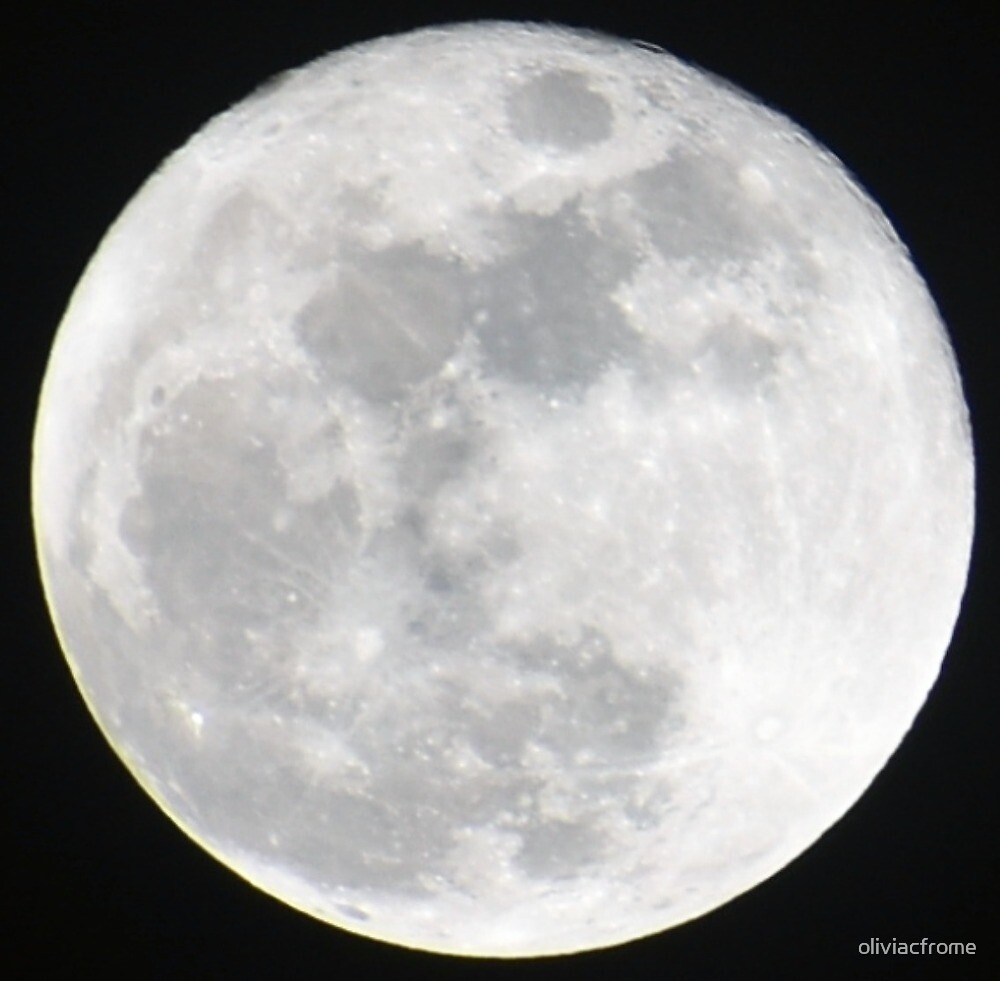"Large Full Moon" by oliviacfrome | Redbubble