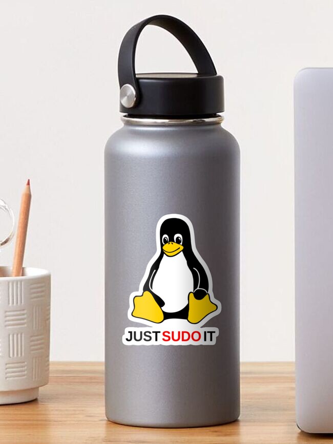 "Linux - Just sudo it" Sticker for Sale by BadMister | Redbubble