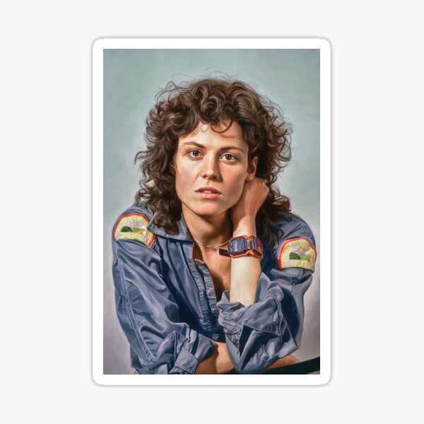 "Sigourney Weaver as Ellen Ripley. Alien movie fan art portrait poster ...