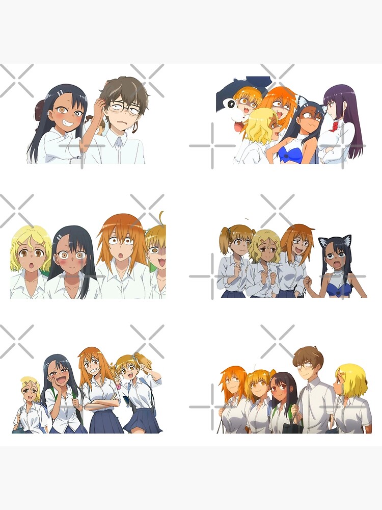 "Stickers Nagatoro pack Sticker" Art Board Print for Sale by youssef ...