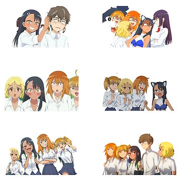"Stickers Nagatoro pack Sticker" Art Board Print for Sale by youssef ...
