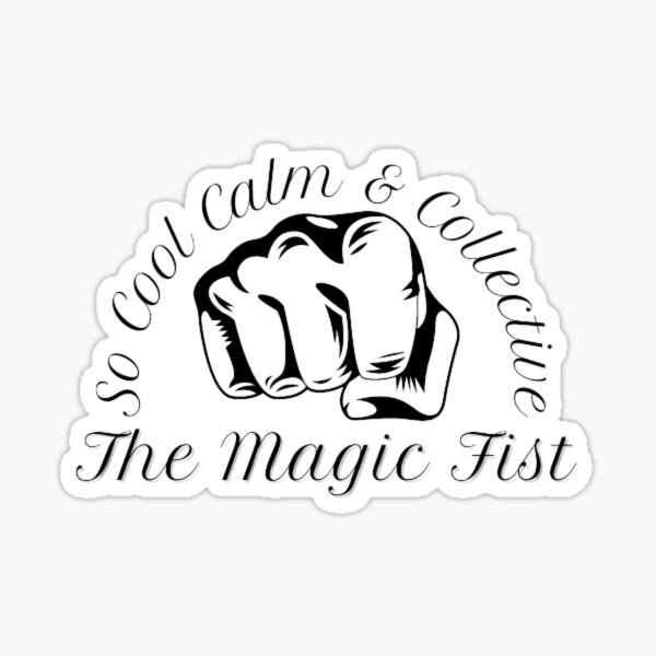 "The Magic Fist" Sticker for Sale by SoussouBrand | Redbubble
