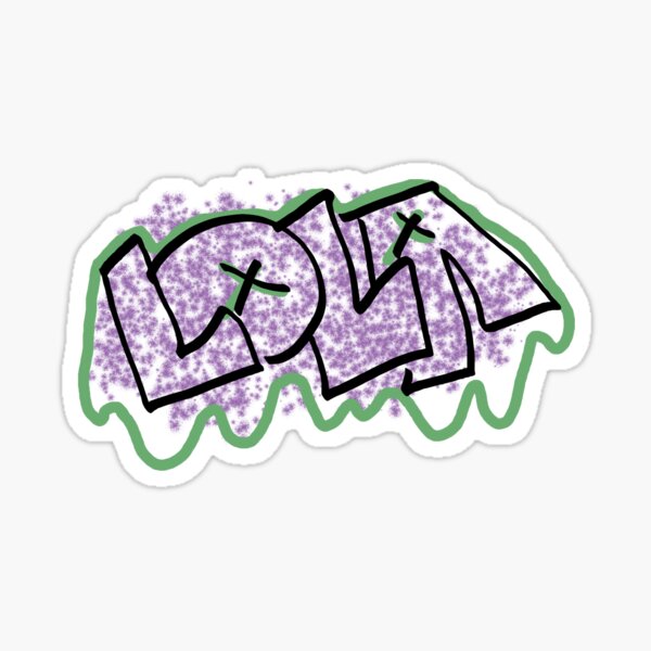 "lola graffiti lettering" Sticker for Sale by Lizbeth630 | Redbubble