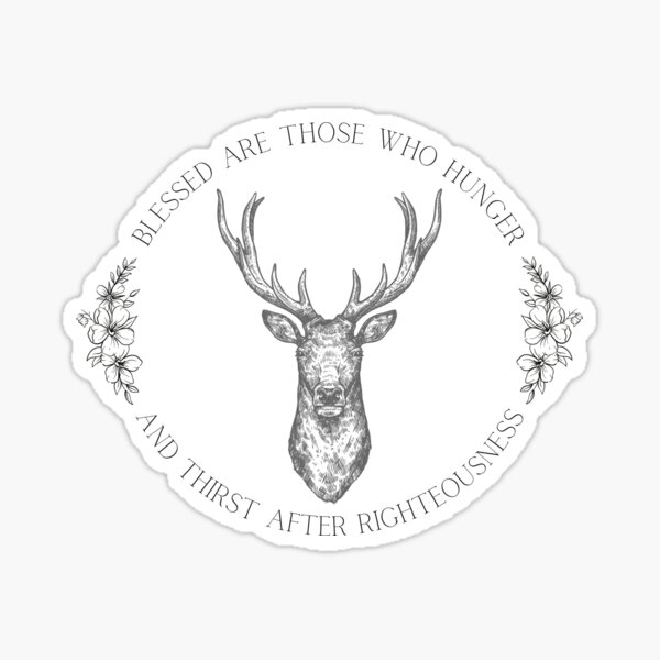 "Deer - Beatitudes" Sticker for Sale by Cathedral Church of St. Paul ...