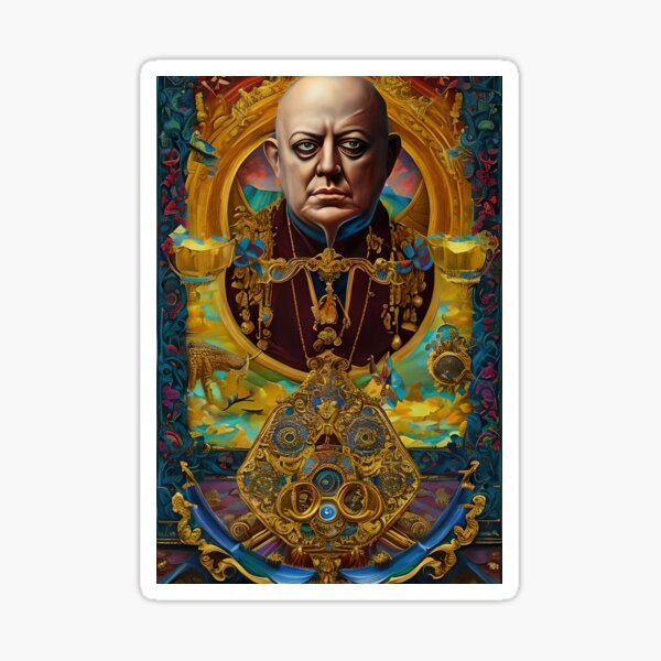 " Aleister Crowley The Great Beast of Thelema painted in a Surrealist ...