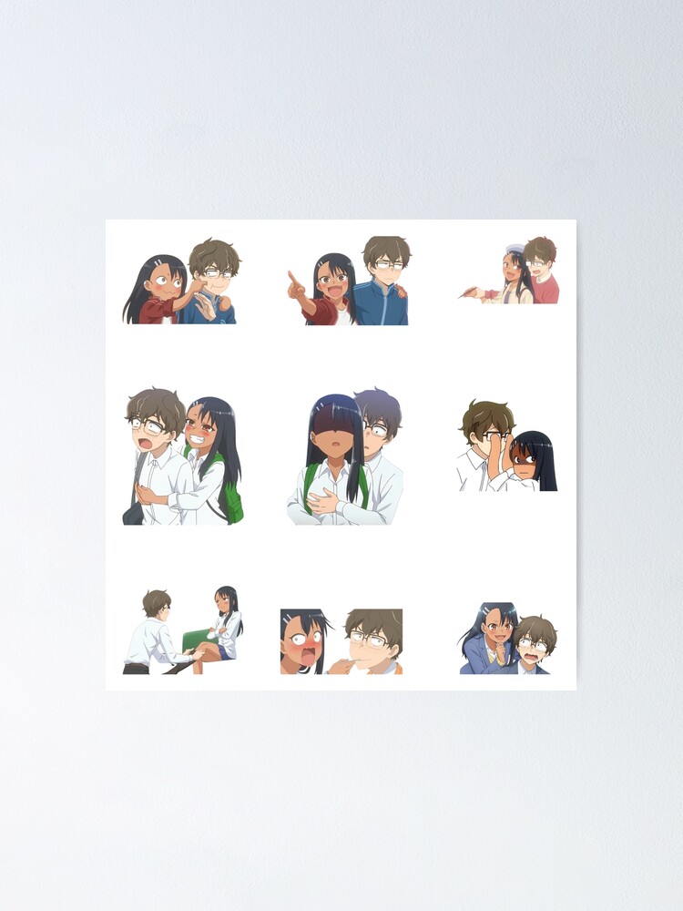 "Stickers Nagatoro pack Sticker" Poster for Sale by youssef-ezz | Redbubble