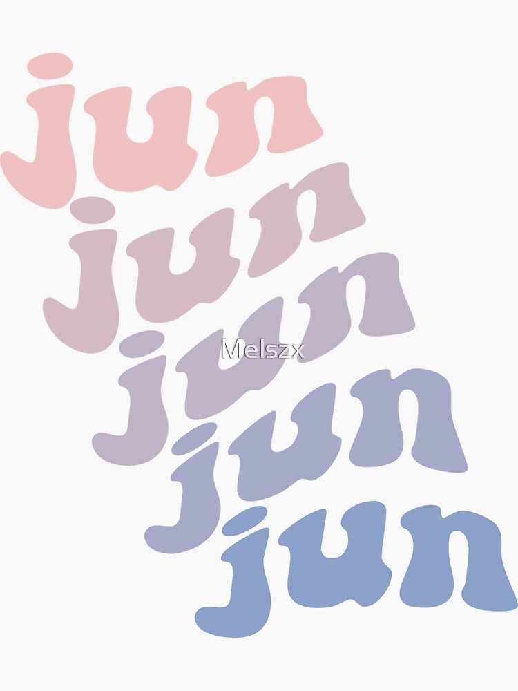 "SEVENTEEN JUN Kpop member" Sticker for Sale by Melszx | Redbubble