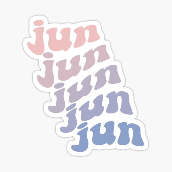 "SEVENTEEN JUN Kpop member" Sticker for Sale by Melszx | Redbubble