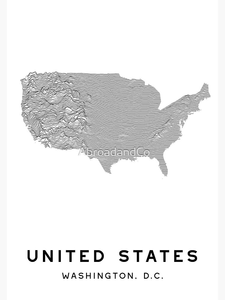 "United States - Topographic Elevation Map" Poster for Sale by ...