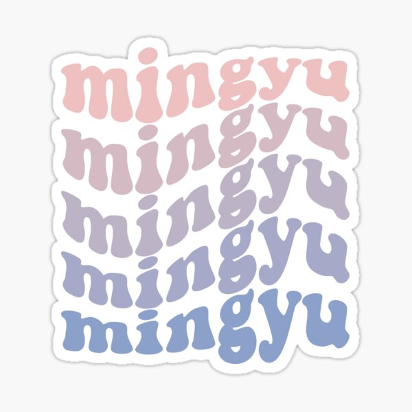 "SEVENTEEN MINGYU Kpop member" Sticker for Sale by Melszx | Redbubble