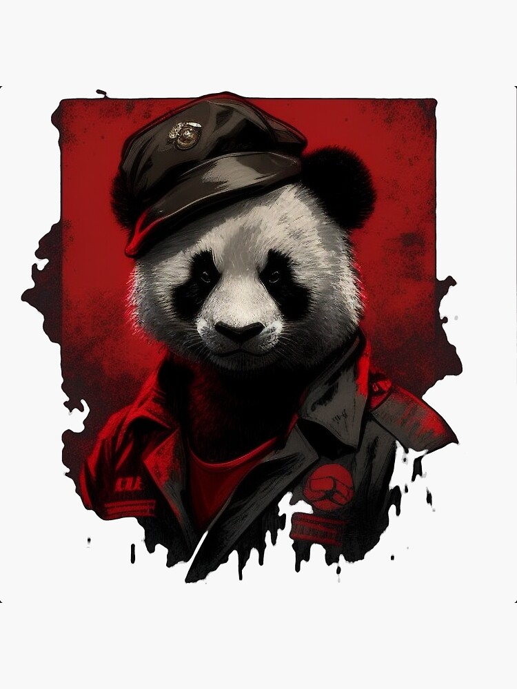 "The Organized Communist Panda" Sticker for Sale by ExpLib | Redbubble