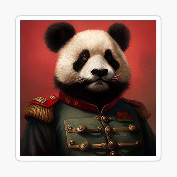 "The Regal Communist Czar Panda" Sticker for Sale by ExpLib | Redbubble