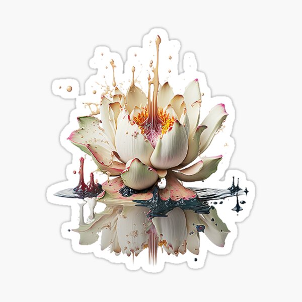 "Lotus Flower Destruction " Sticker for Sale by T3goods | Redbubble