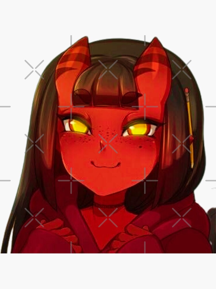 "Meru the succubus hoodie design cool 7" Sticker for Sale by DippityDow ...