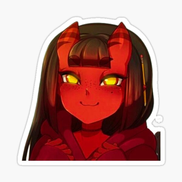 "Meru the succubus hoodie design cool 7" Sticker for Sale by DippityDow ...