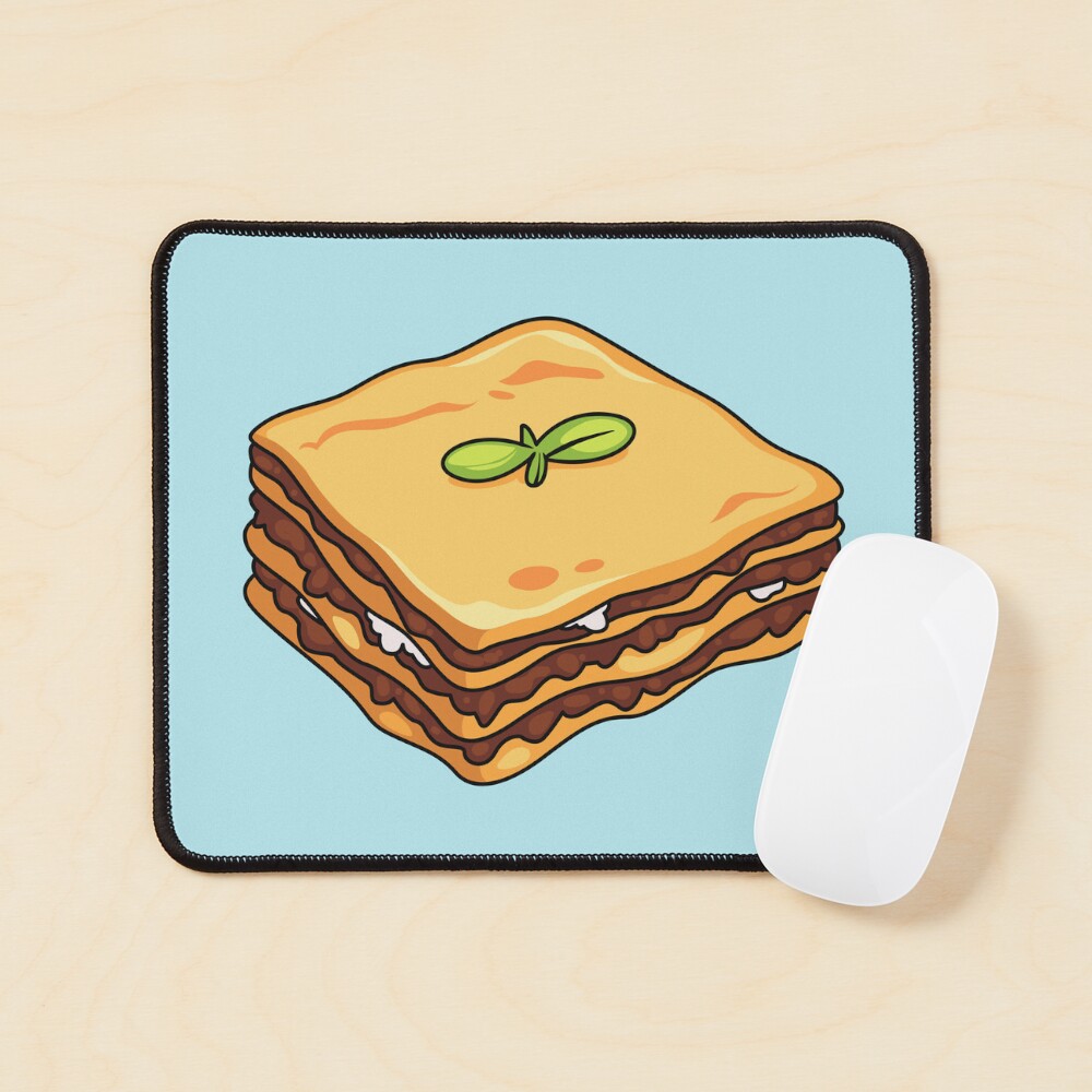 "Lasagna cartoon illustration" Sticker for Sale by Misscartoon | Redbubble
