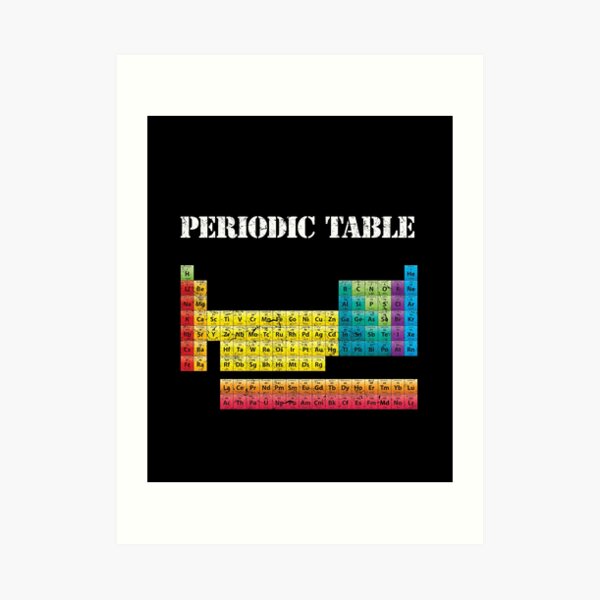 "Vintage Periodic Table" Art Print for Sale by vladocar | Redbubble