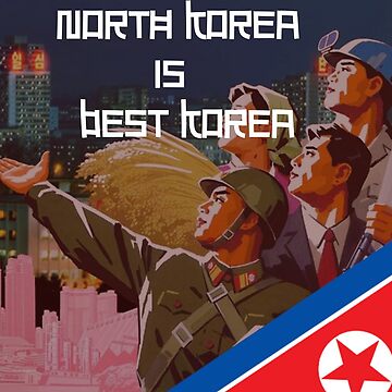 "North Korea Propaganda Best Korea meme Kim Jong" Postcard by ...