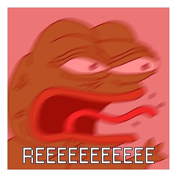 "Pepe Reeeee Twitch Emote FeelsBadMan" Sticker for Sale by ...