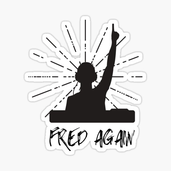 "fred again" Sticker for Sale by mottyshop | Redbubble