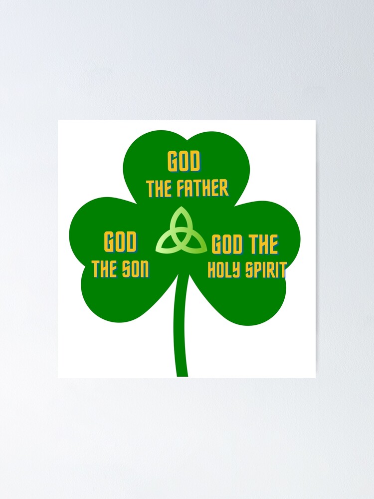 "Holy Trinity Shamrock God the Father God the Son God the Holy Spirit ...