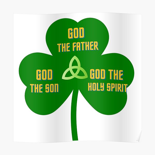 "Holy Trinity Shamrock God the Father God the Son God the Holy Spirit ...