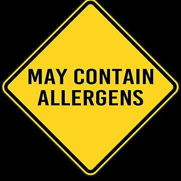 " Food Allergy - May Contain Allergens Warning Sign" Poster for Sale by ...