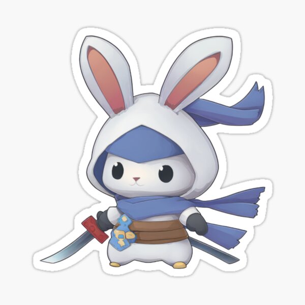 "Ninja rabbit" Sticker for Sale by BNZ3 | Redbubble