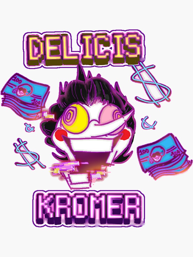 "DELICIS KROMER SPAMTON" Sticker for Sale by SaturnSpae | Redbubble