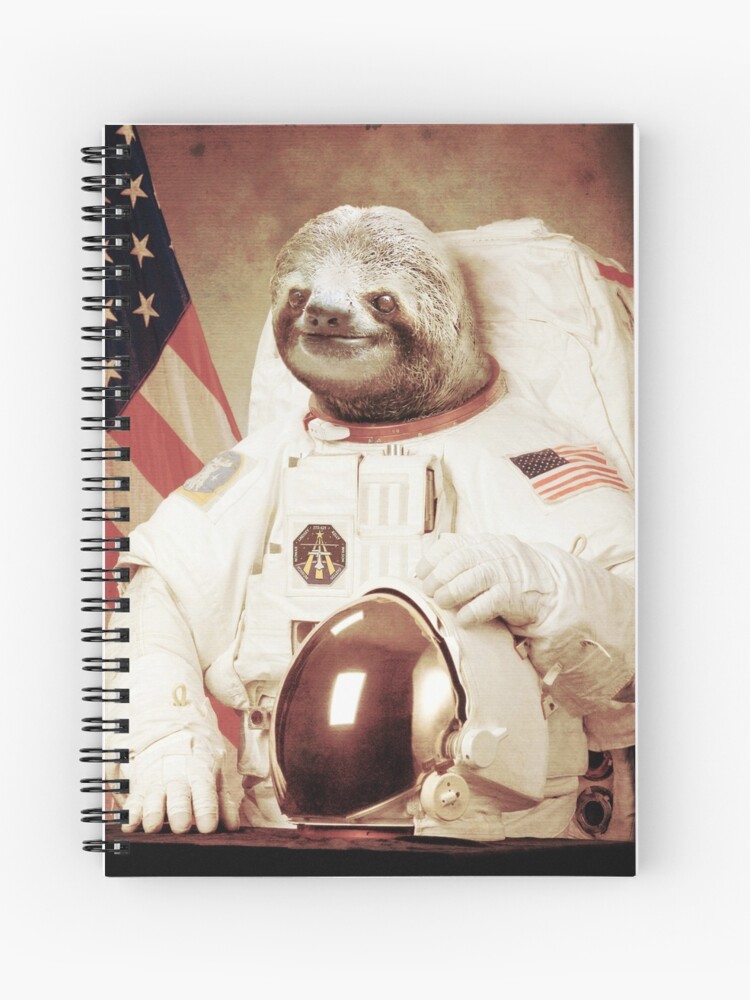 "Astronaut Sloth" Journal for Sale by BakusPT | Redbubble