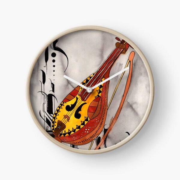 "Uyghur Ghijak" Clock for Sale by madguru | Redbubble