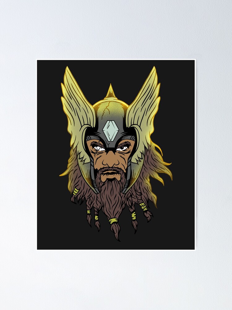 "Viking Warrior Thor Ragnok Folk Tales " Poster by BossyBrit | Redbubble