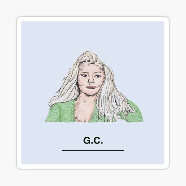 "Gemma Collins - The GC" Sticker for Sale by stempluspetal | Redbubble