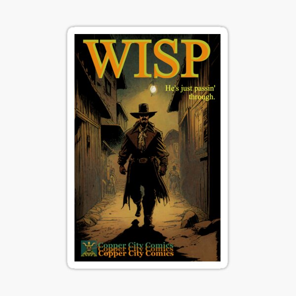 "The Wisp - Fake Comic Book Cover " Sticker for Sale by CopperCity ...