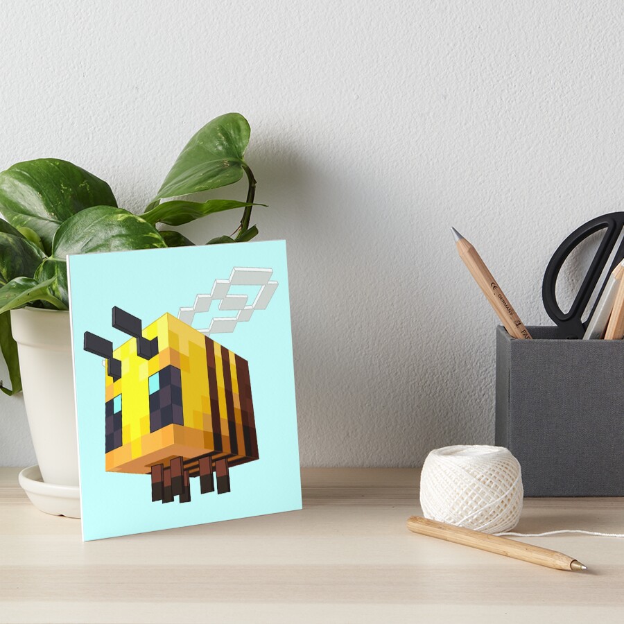 "Cute Minecraft Bee" Photographic Print for Sale by Splash-of-Ink ...