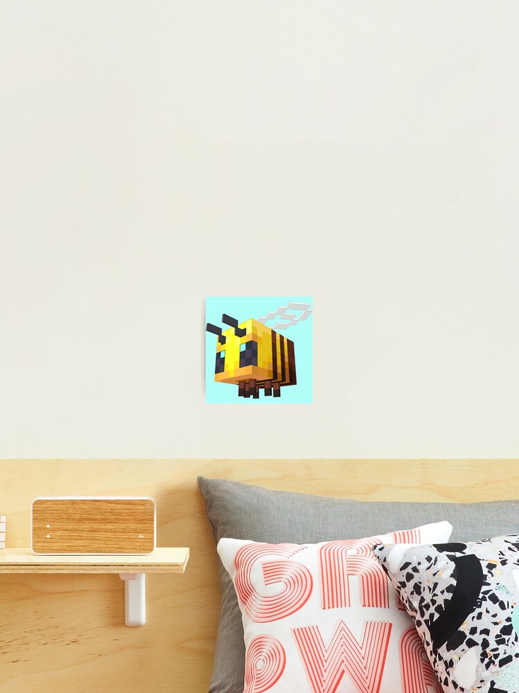 "Cute Minecraft Bee" Photographic Print for Sale by Splash-of-Ink ...