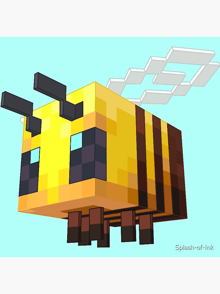"Cute Minecraft Bee" Photographic Print for Sale by Splash-of-Ink ...