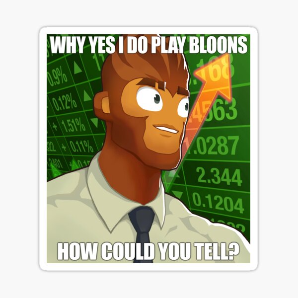"Gigachad Benjamin Bloons BTD6" Sticker for Sale by FungoAmungo | Redbubble