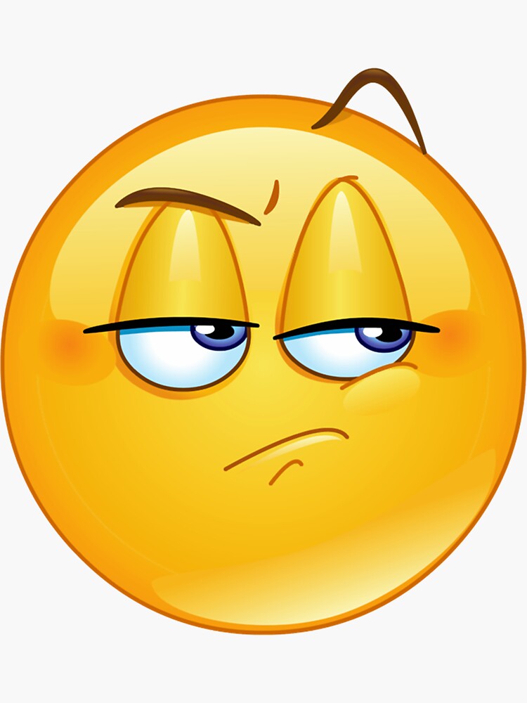 "Jealous Emoji " Sticker for Sale by GabriesBrookes | Redbubble