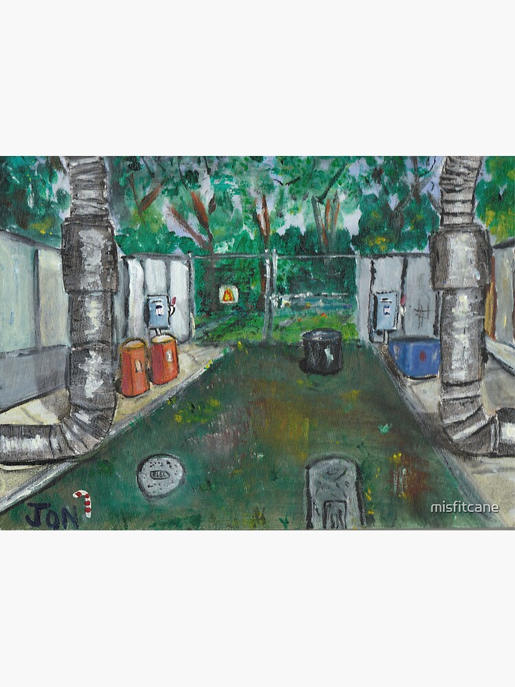 "Chiller Yard" Sticker for Sale by misfitcane | Redbubble