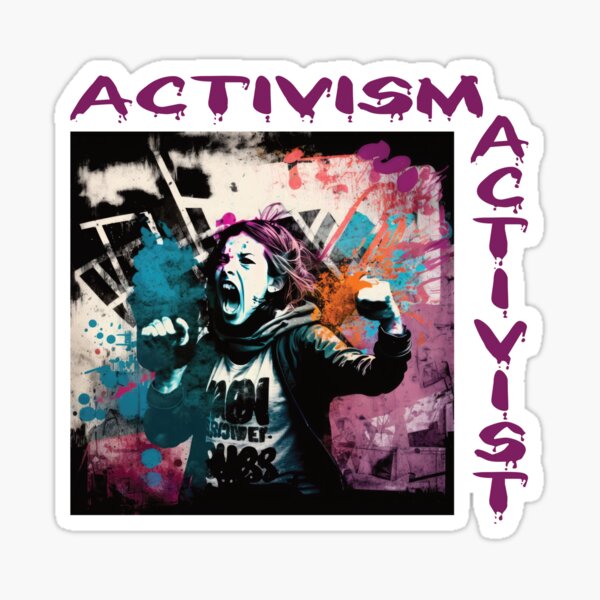 "Activism and activist collage." Sticker for Sale by DEGryps | Redbubble