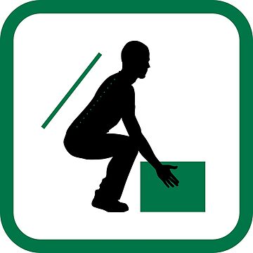 "Safe manual handling." Sticker for Sale by safetyguide | Redbubble