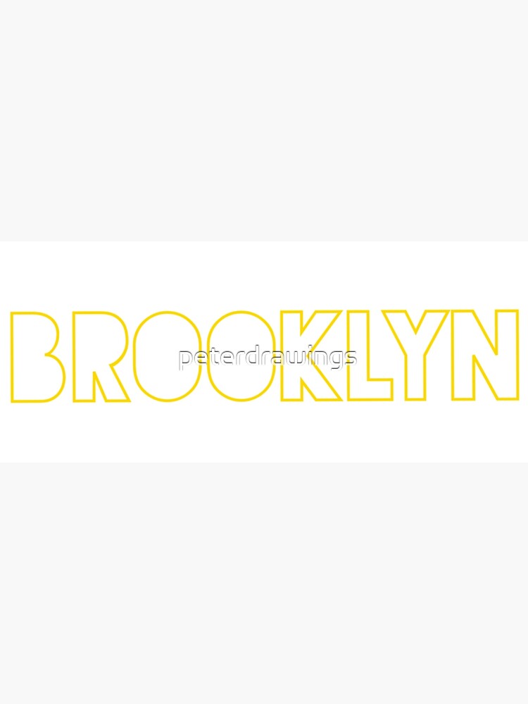 "Brooklyn New York Block Letters Brooklyn NYC" Art Print by ...