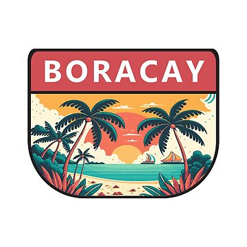"Boracay Philippines Retro Emblem" Poster for Sale by KrisSidDesigns ...
